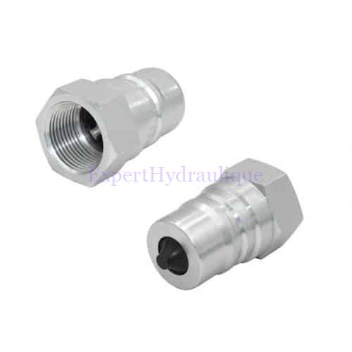 Coupleur hydraulique Push Pull 3/8 Femelle ISO A BSP